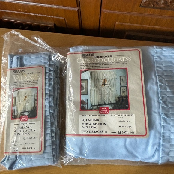 Sears | Accents | Vintage Sears Cape Cod Curtains And Valance Light ...
